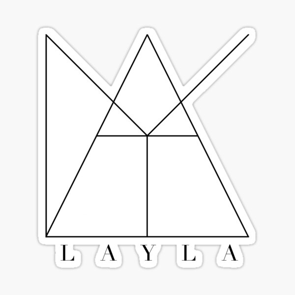 "Layla Name Logo " Sticker for Sale by LittleLuxShop | Redbubble
