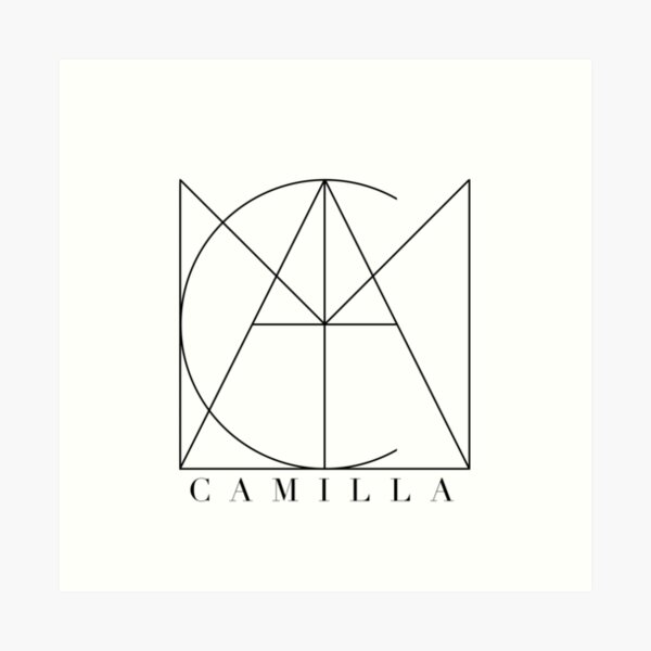 "Camilla Name Logo " Art Print for Sale by LittleLuxShop | Redbubble