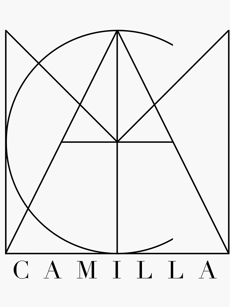 "Camilla Name Logo " Sticker by LittleLuxShop | Redbubble