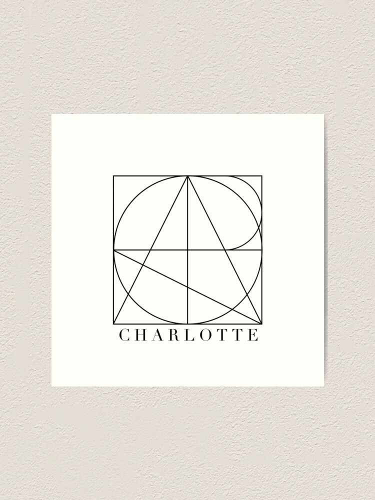 "Charlotte Name Logo " Art Print by LittleLuxShop | Redbubble