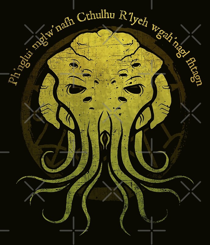"Dread Cthulhu - Distressed Chant - Lovecraft" by zachholmbergart ...