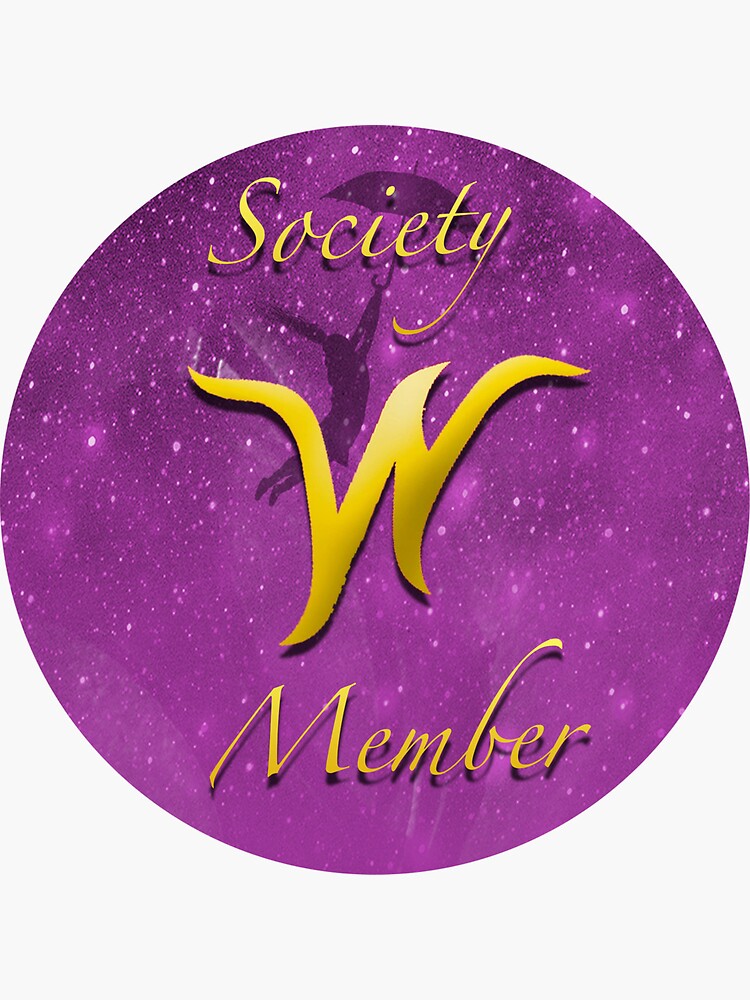 "Wundrous society membership" Sticker for Sale by Nevermoor | Redbubble