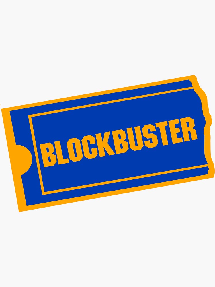 "Blockbuster Logo" Sticker for Sale by AceLlama | Redbubble