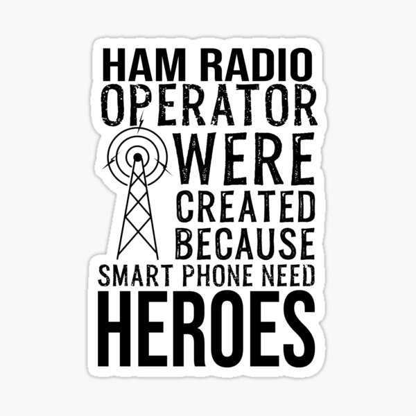 " Ham Radio Operator Radio Amateur Morse Hobby Code" Sticker for Sale ...