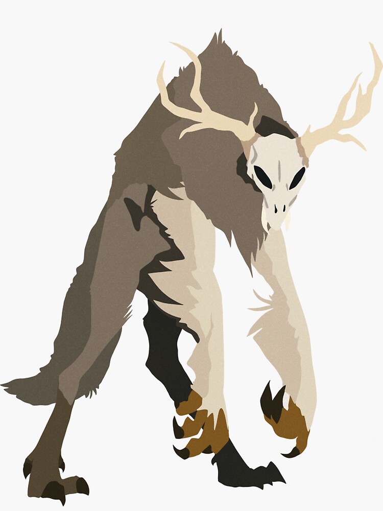 "Hello the Wendigo" Sticker for Sale by AceLlama | Redbubble