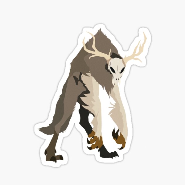 "Hello the Wendigo" Sticker for Sale by AceLlama | Redbubble