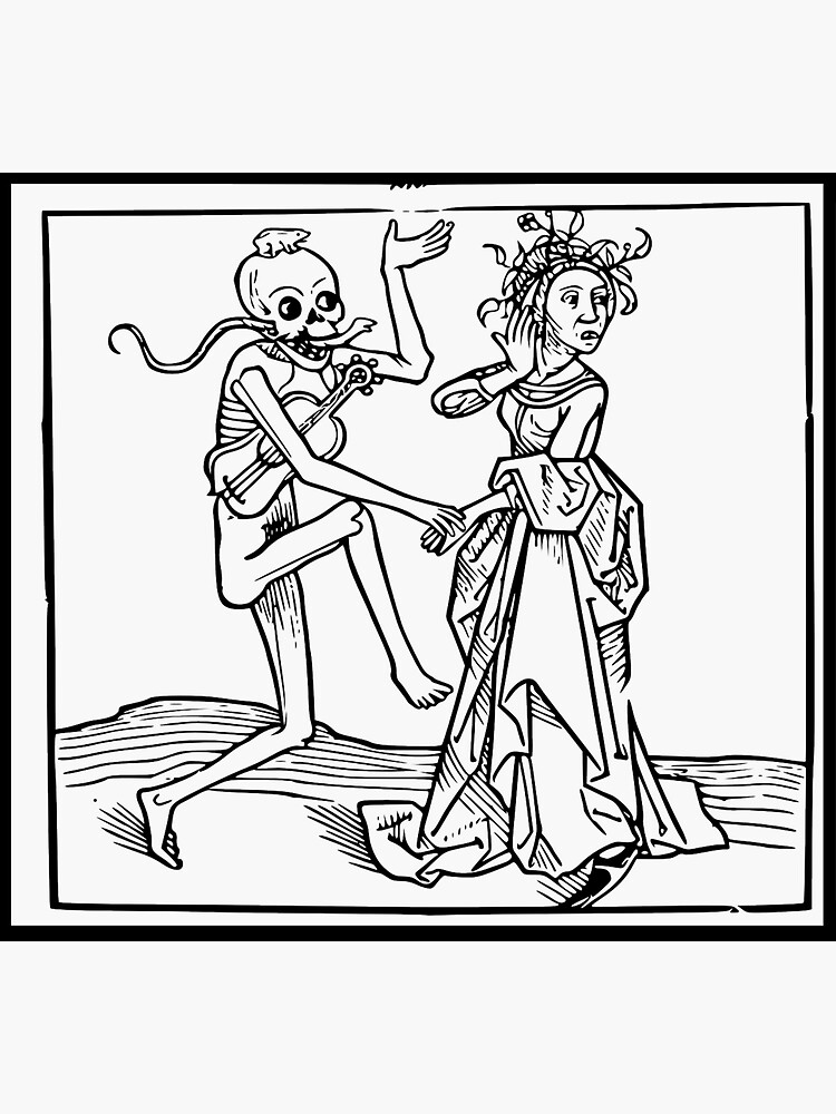 "Danse Macabre" Sticker for Sale by jlemes | Redbubble