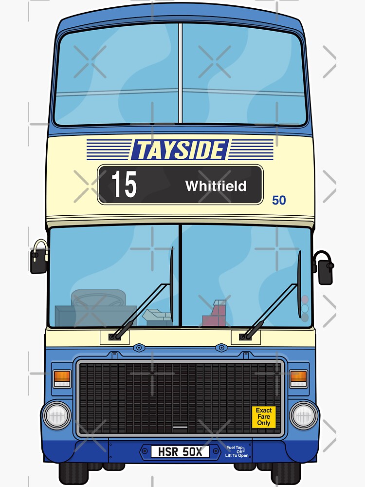 " Tayside Public Transport Ailsa Bus 50 HSR50X Dundee 80s 90s ...