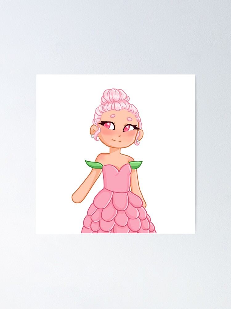 "Chibi Peony Girl OC" Poster by Artikitti | Redbubble