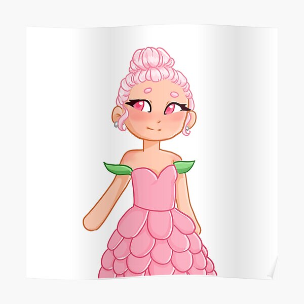 "Chibi Peony Girl OC" Poster by Artikitti | Redbubble