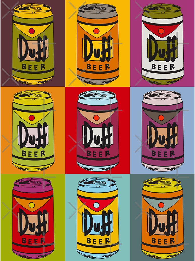"Warhol duff beer" Sticker for Sale by chillstudio | Redbubble