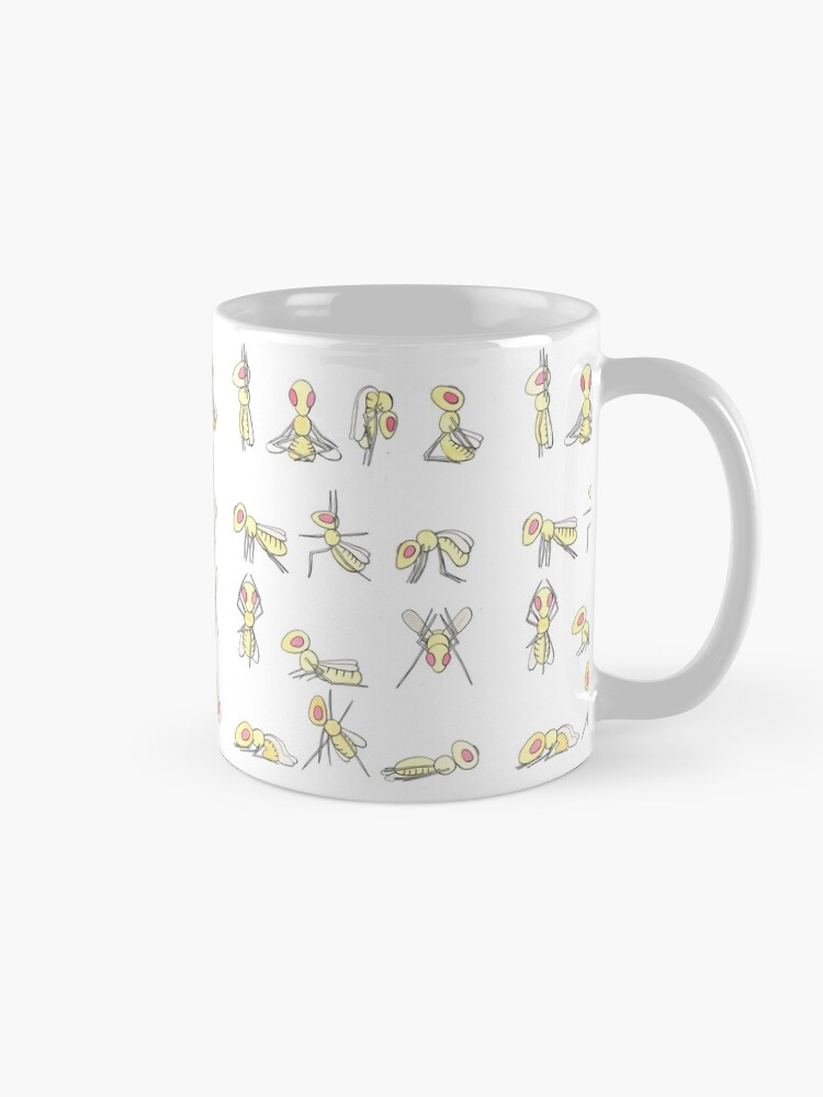 "Fruit flies doing yoga" Coffee Mug for Sale by DaniEdmunds | Redbubble