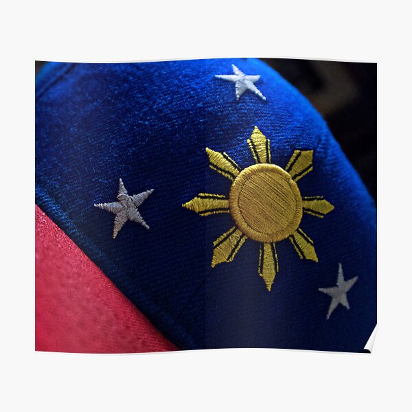 "Philippine Baseball Cap Filipino Flag Elements" Poster for Sale by ...
