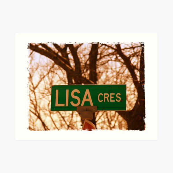 "Lisa sticker, Lisa magnet, Lisa mug, Lisa greeting card " Art Print by ...