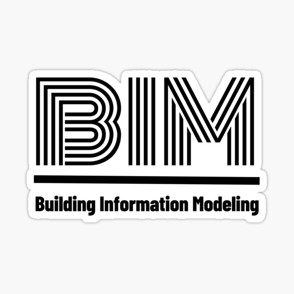 "BIM - Building Information Modeling" Sticker by Laukgr | Redbubble