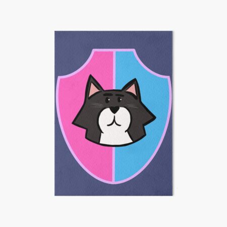 "Cat Shield Logo" Art Board Print by sophieilesart | Redbubble