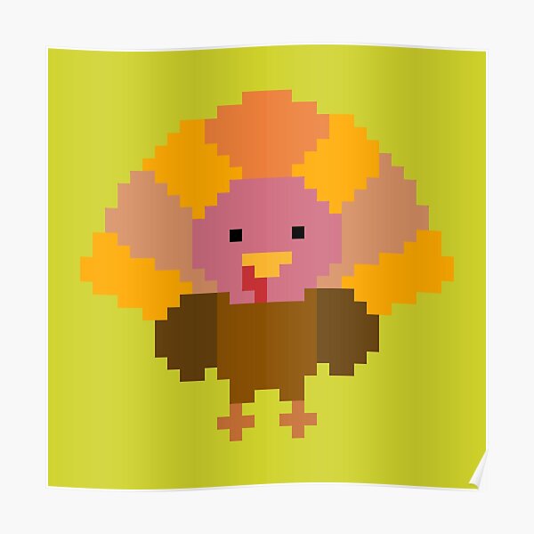 "Turkey - Pixel Art" Poster by akaiawa | Redbubble
