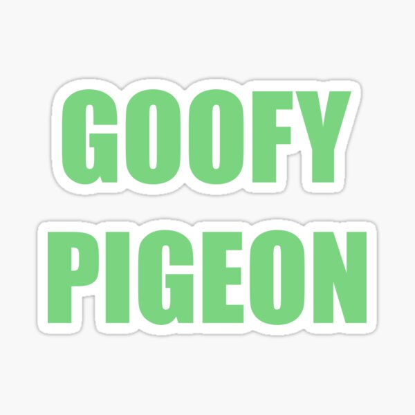 Pegatina «Camiseta Goofy Pigeon iCarly Penny» de voidstickers | Redbubble