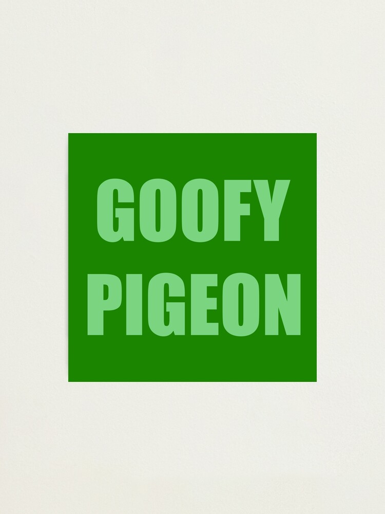 "Goofy Pigeon iCarly Penny Tee" Photographic Print for Sale by ...