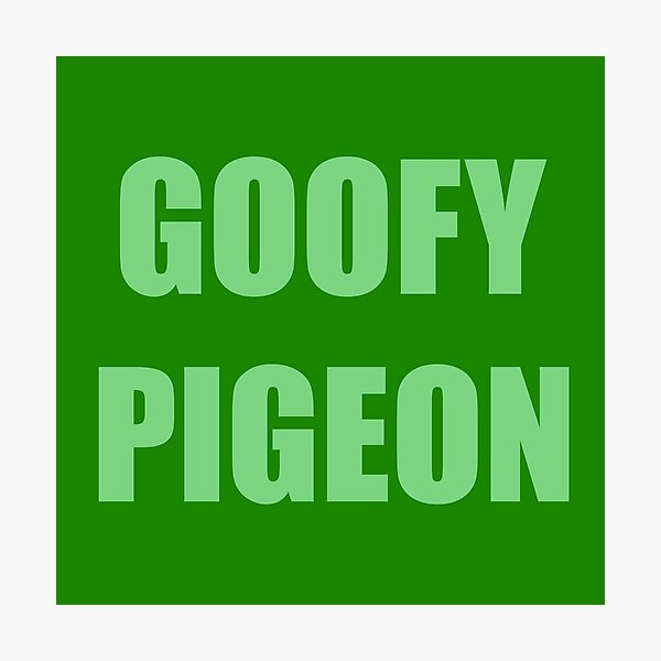 "Goofy Pigeon iCarly Penny Tee" Photographic Print for Sale by ...