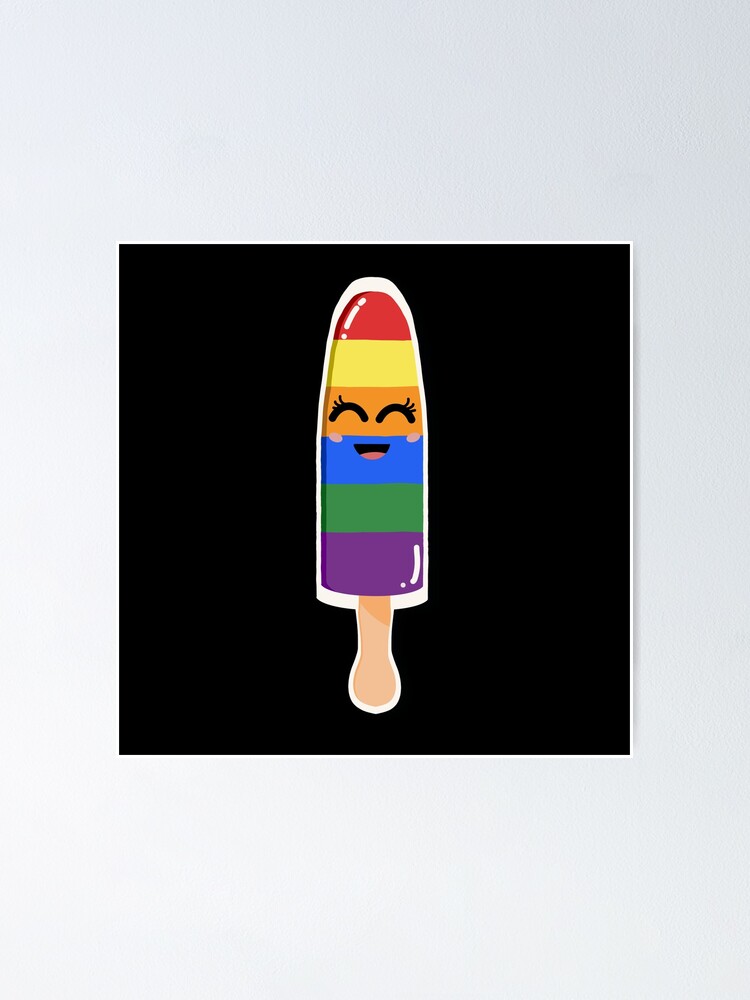 "Pride Flag Popsicle Art" Poster by Bambusa | Redbubble