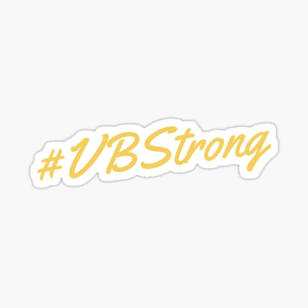 "VBSTRONG - Supporting Virginia Beach" Sticker for Sale by SeaStories88 ...