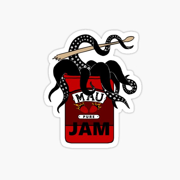"MAU Color Band Logo" Sticker for Sale by b-stunning | Redbubble
