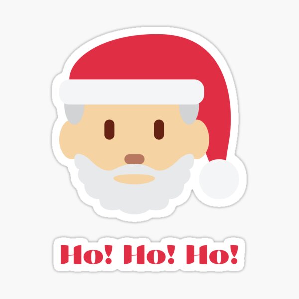 "Ho Ho Ho Santa Clause" Sticker for Sale by Stitchmoji | Redbubble