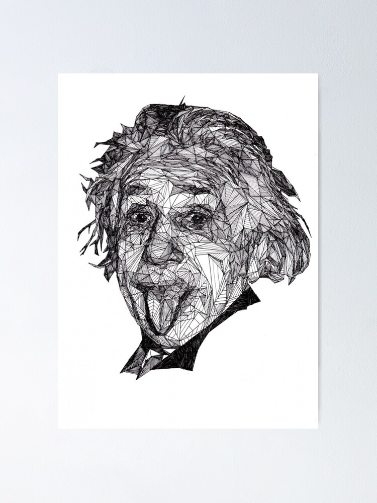 "Einstein, graphics, picture, face, language," Poster by kostin78 ...