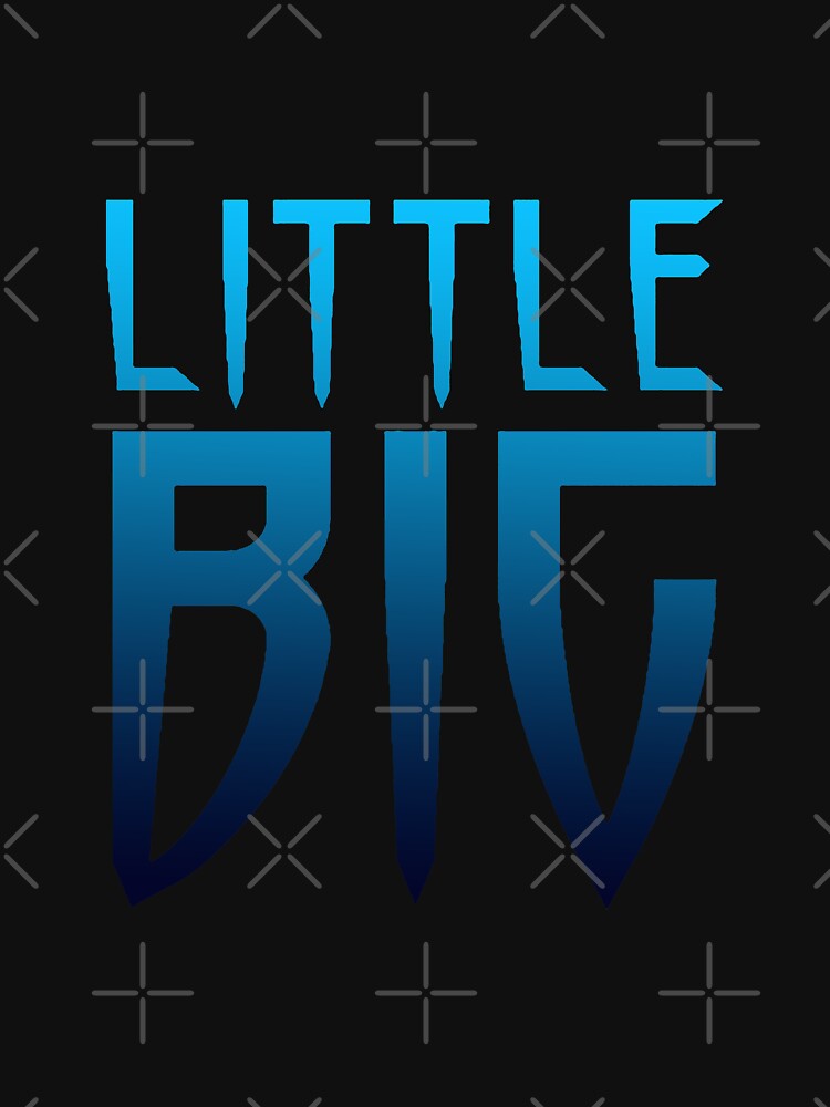 "Blue Little Big Logo" T-shirt for Sale by KMGraphics99 | Redbubble ...