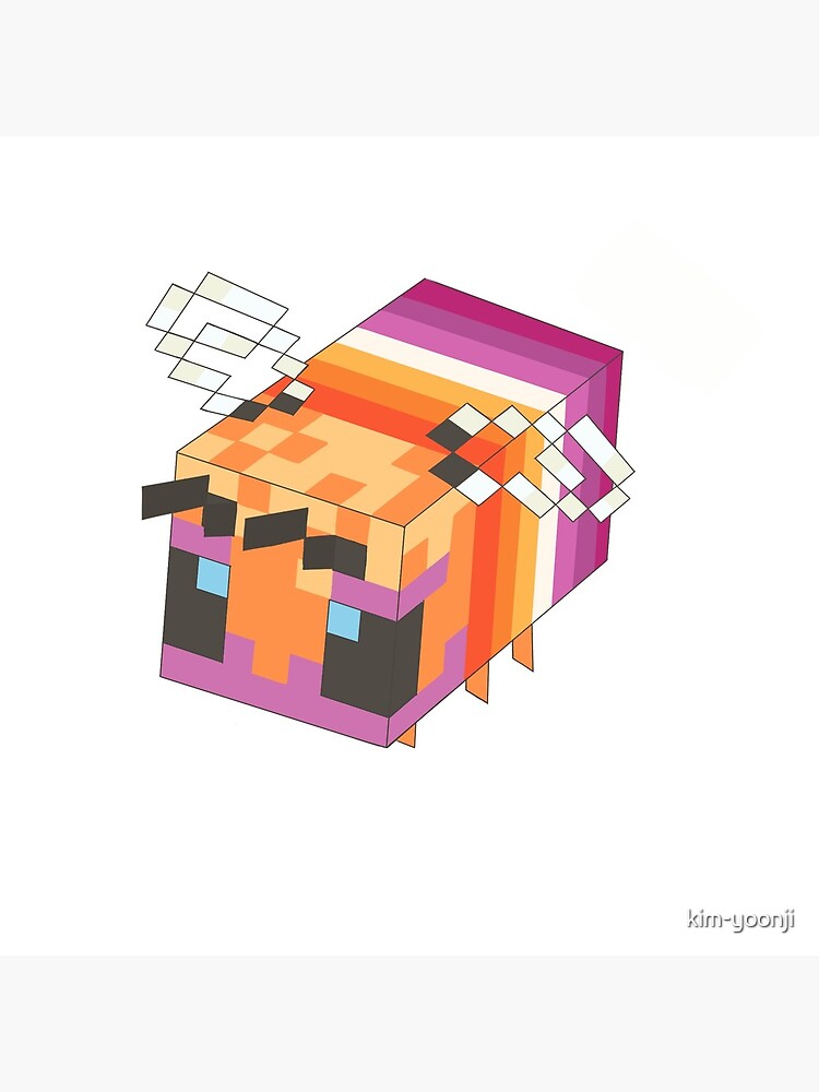 "Minecraft Bee Lesbian Pride Flag" Photographic Print by kim-yoonji ...