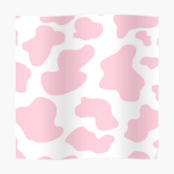 Póster «estampado de vaca rosa» de Designs-By-Lily | Redbubble