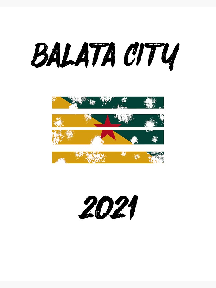 ""Balata City" 2021 French guiana flag White t-shirt" Sticker for Sale ...