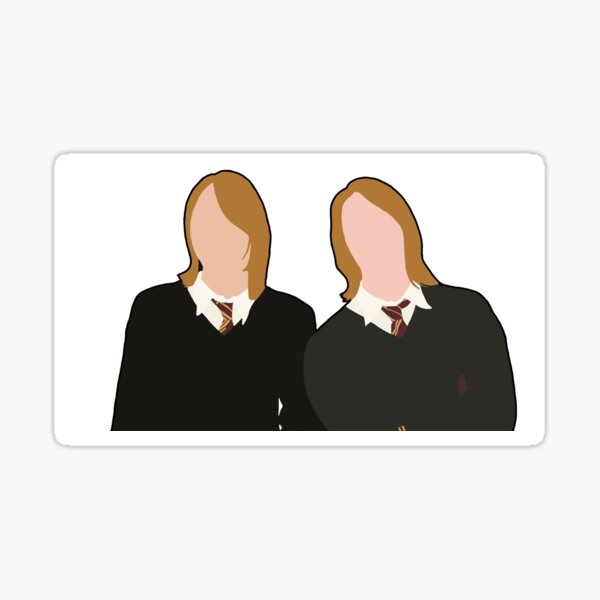 "The Weasley Twins" Sticker for Sale by Jesydoesntdoart | Redbubble