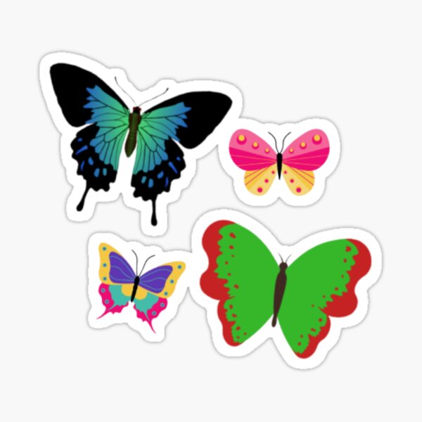 "Butterfly Combo 1" Sticker for Sale by prince-obed | Redbubble