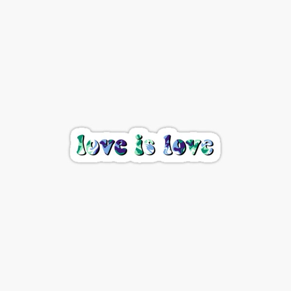 "love is love mlm" Sticker by wordswithfonts | Redbubble