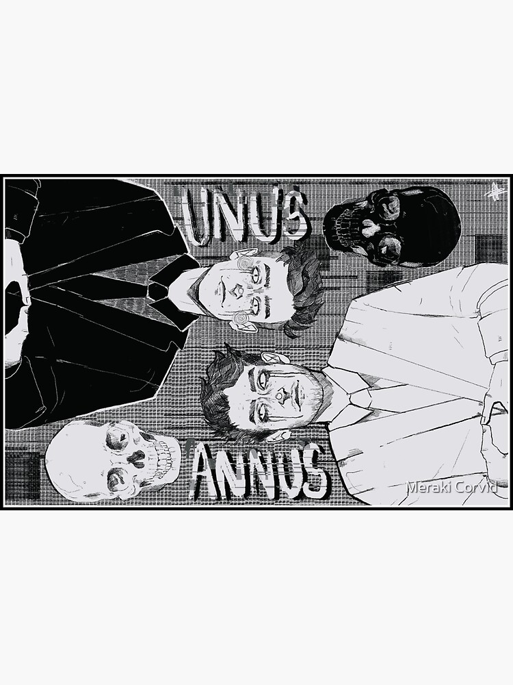 "UNUS ANNUS" Sticker for Sale by ArtRoze | Redbubble