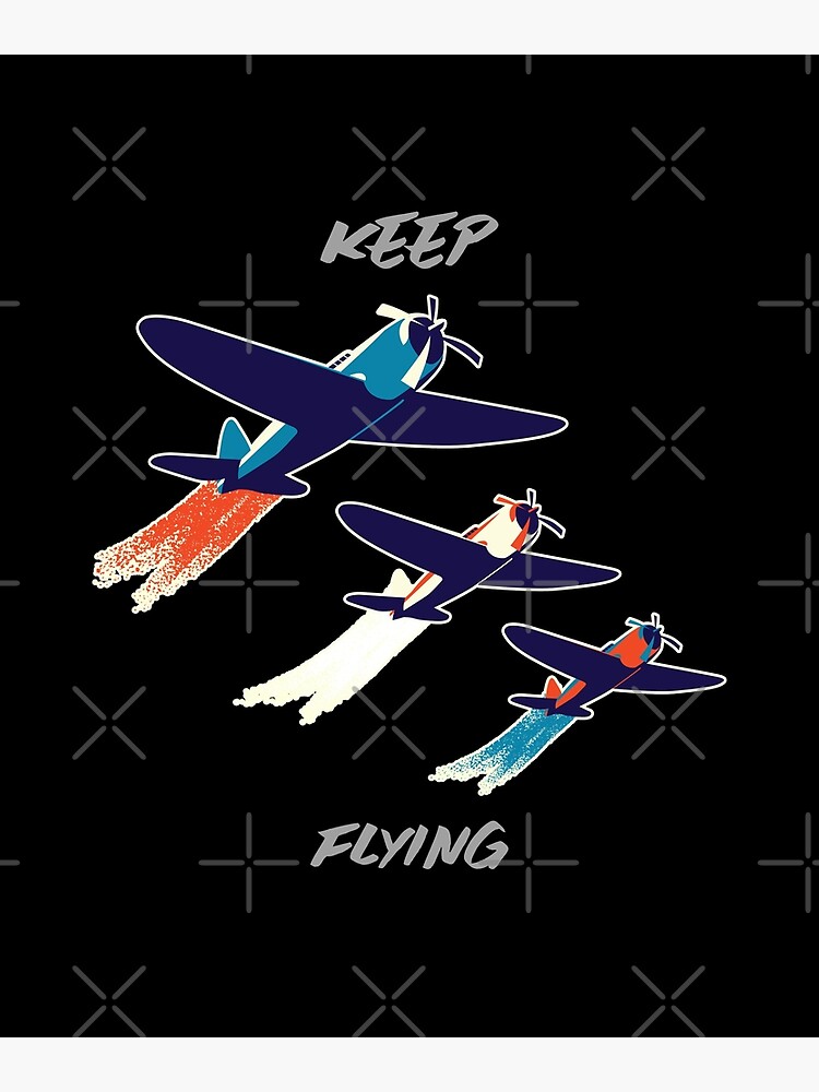 "Keep Flying Airplanes" Poster by liftdesign | Redbubble