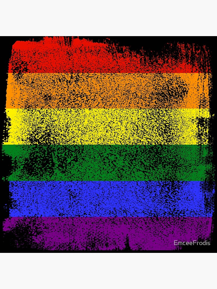 "Distressed Gay/Queer Pride Flag" Poster for Sale by EmceeFrodis ...
