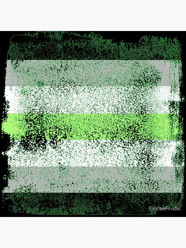 "Distressed Agender Pride Flag" Poster for Sale by EmceeFrodis | Redbubble