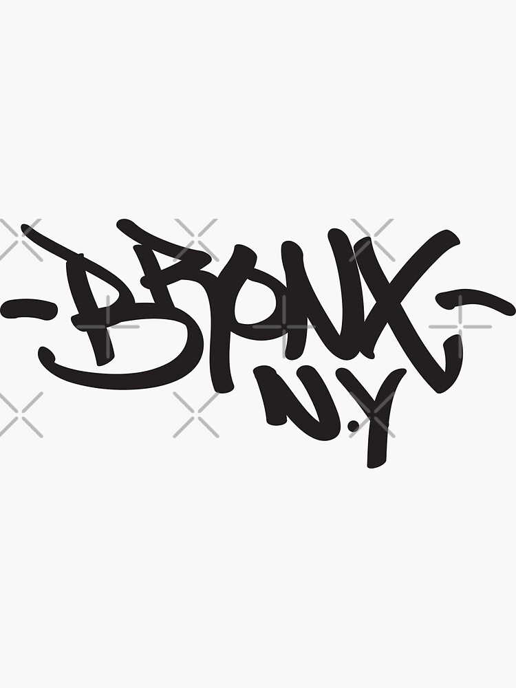 "Bronx NY New York NYC Graffiti Tag" Sticker for Sale by decentdesigns ...