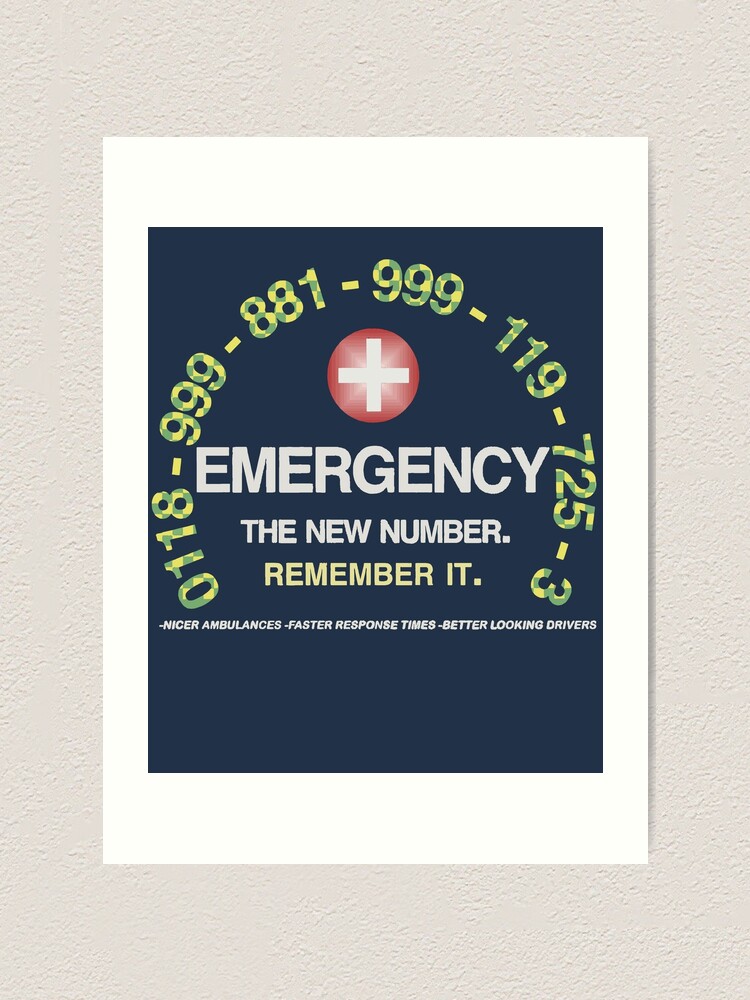 "IT Crowd Inspired Emergency" Art Print by WalkingSteam | Redbubble