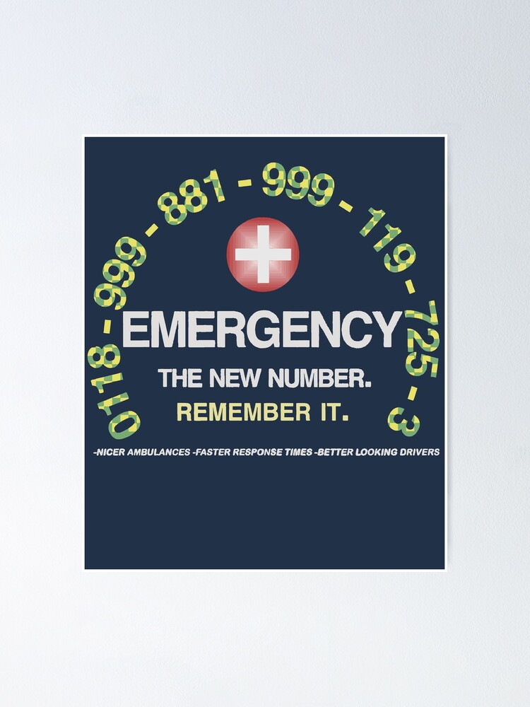 "IT Crowd Inspired Emergency" Poster by WalkingSteam | Redbubble