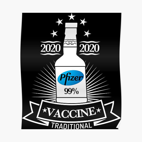 "Pfizer traditional Vaccine" Poster by ARTemSPL | Redbubble