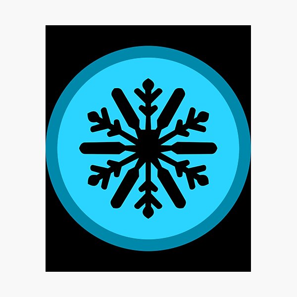 Lámina fotográfica «Símbolo del clan Yuki Haku» de Monthly45 | Redbubble