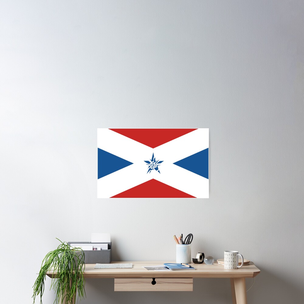 "No More Heroes Santa Destroy Flag" Poster by BowmanTameka | Redbubble