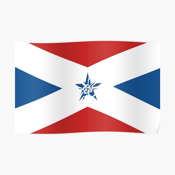 "No More Heroes Santa Destroy Flag" Poster by BowmanTameka | Redbubble