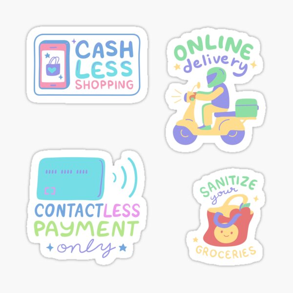 "Contactless" Sticker by GreatMedicine | Redbubble