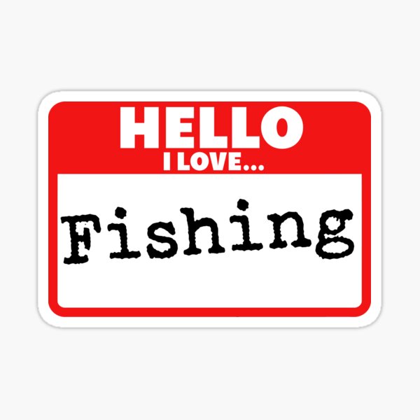 "Fishing" Sticker by itwasallmydream | Redbubble