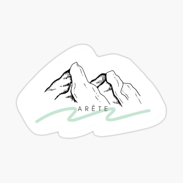 "Arete Sticker" Sticker for Sale by skimthings | Redbubble